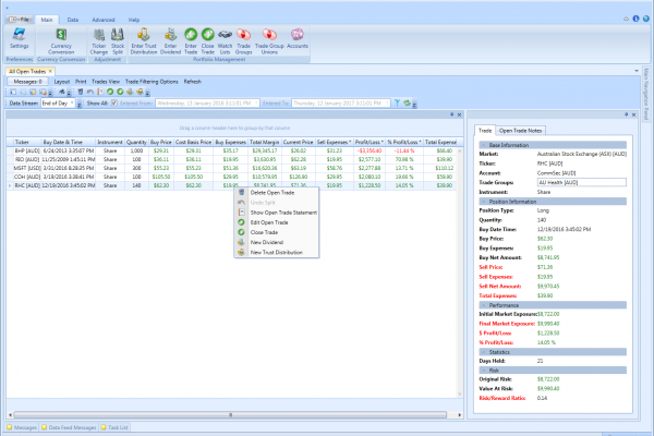 Screenshots - Stock Portfolio Organizer